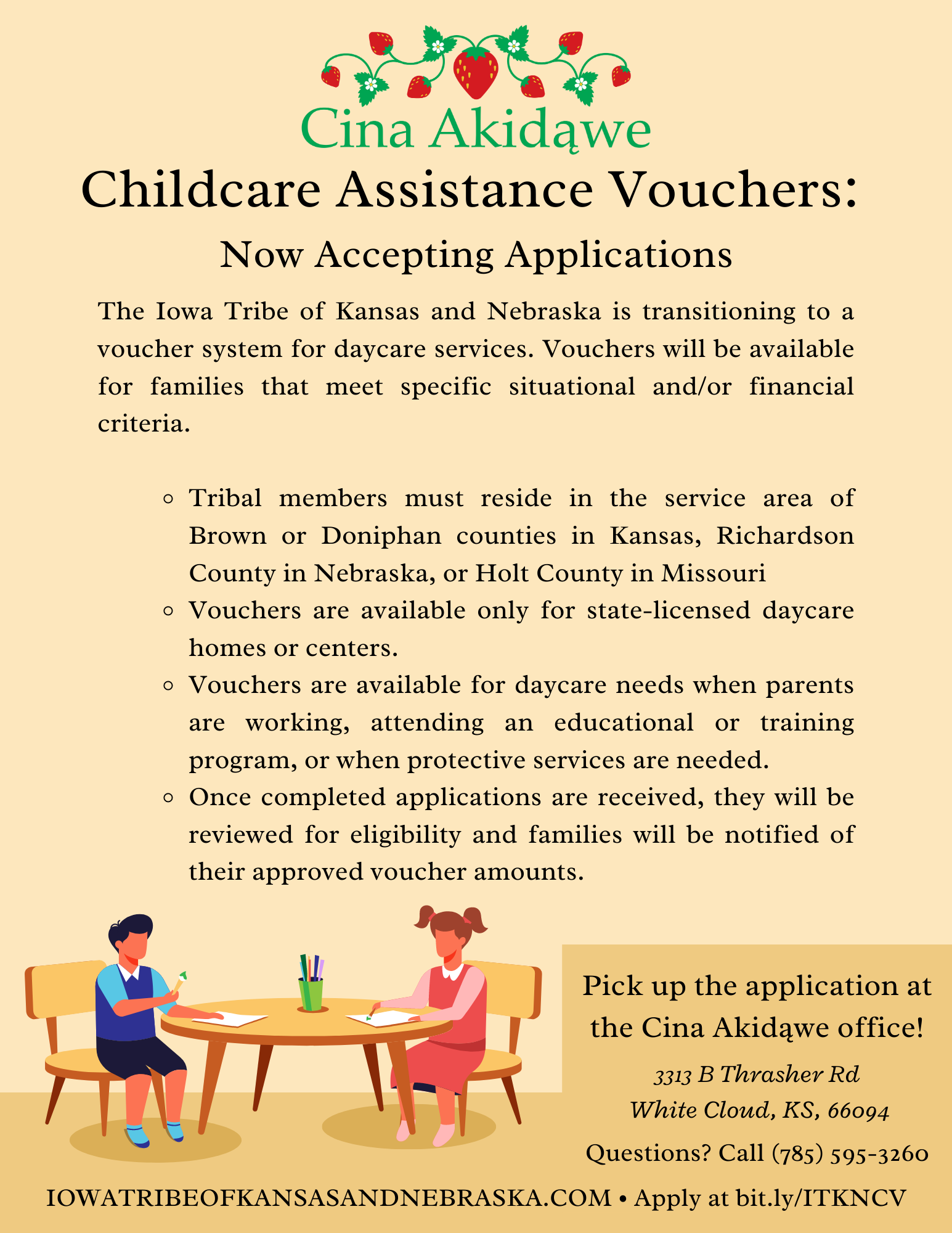 Childcare Assistance - IOWA Tribe