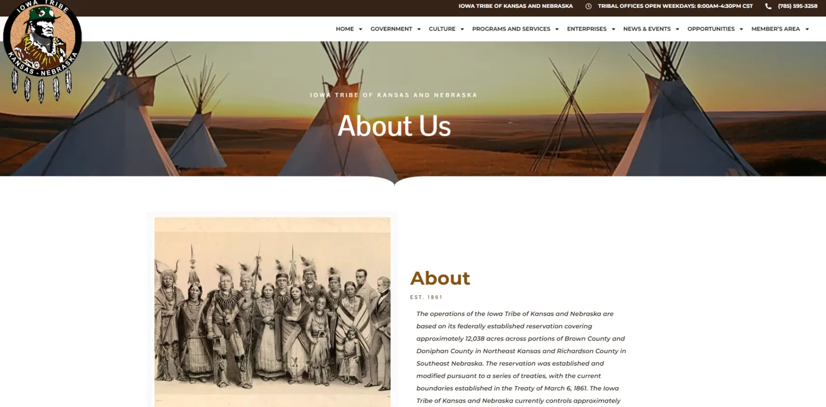 ABOUT US - IOWA TRIBE OF KANSAS AND NEBRASKA