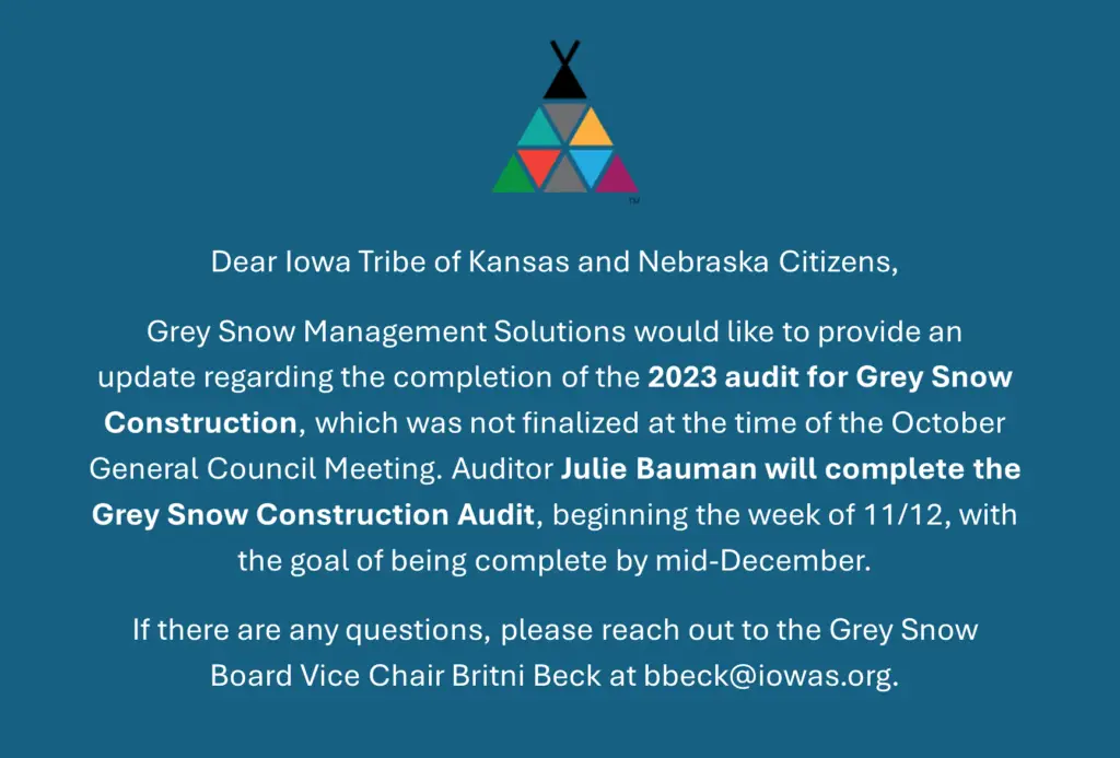 Archived Special Announcements - IOWA Tribe